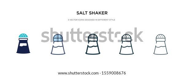 Salt Shaker Icon Different Style Vector Stock Vector (Royalty Free ...