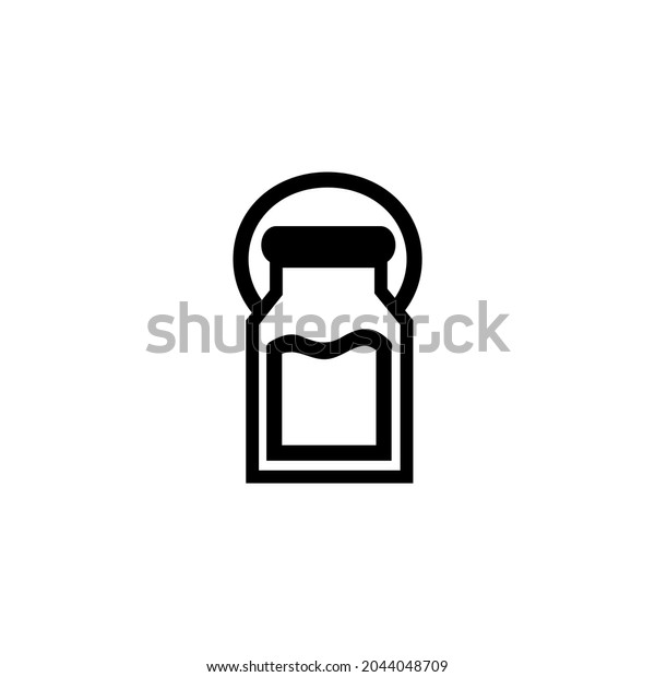 Salt Silhouette Icon On White Background Stock Vector (Royalty Free ...