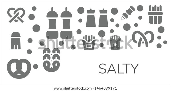 Salty Icon Set 11 Filled Salty Stock Vector (Royalty Free) 1464899171 ...