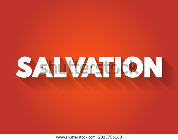 Salvation Text Quote Concept Background Stock Vector (Royalty Free ...
