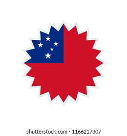 Samoa Flag Samoa Star Flag Samoa Stock Vector (Royalty Free) 1166217307 ...