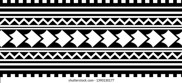 Samoan Aboriginal Tribal Pattern Design Maori Stock Vector (Royalty ...
