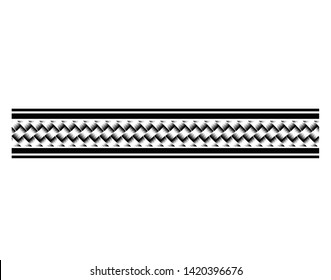 Samoan Polynesian Pattern Design Border Element: vector de stock (libre ...