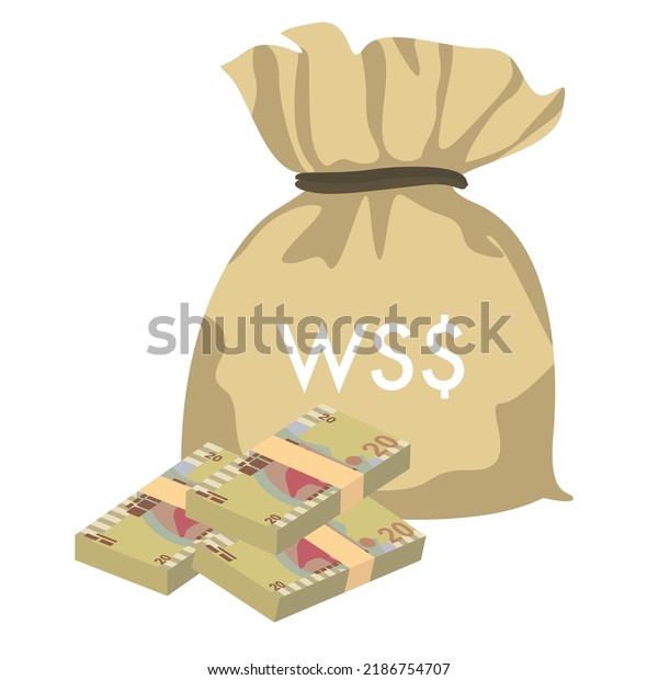 Stock vektor „Samoan Tala Vector Illustration Samoa Money“ (bez ...