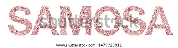 Samosa Henna Tattoo Doodle Vector Ornament Stock Vector (Royalty Free ...