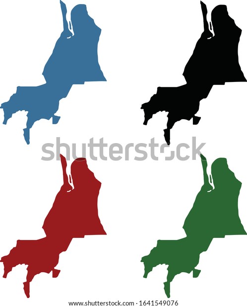 Samosir City Map North Sumatra Indonesia Stock Vector (Royalty Free ...
