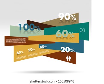 Sample Box Diagram Info Graphics Elements 스톡 벡터(로열티 프리) 153509948