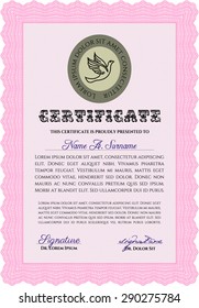 Sample Diploma Modern Design Frame Certificate Stock Vector (Royalty ...