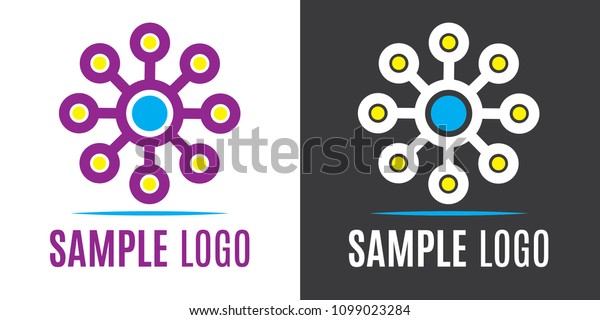 Sample Emblem Educational Networking Company Stock Vector (Royalty Free ...