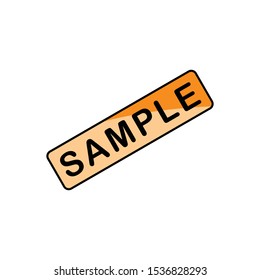 Sample Icon Label Design Template Stock Vector (Royalty Free) 1441363586