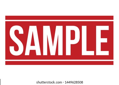 Sample Rubber Stamp Sample Stamp Seal Stock Vector (Royalty Free ...