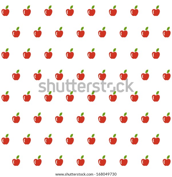 Sample Seamless Apple Background Vector Illustration Stock Vector ... Sample Seamless Apple Background Vector Illustration Stock Vector ...