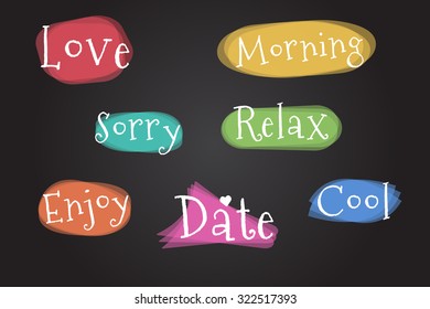 Sample Word Decorate Stock Vector (Royalty Free) 322517393 | Shutterstock
