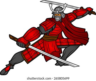 일본의 사무라이 병사는 삽화에 나왔다. 전사 스톡 일러스트 1802692996 | Shutterstock