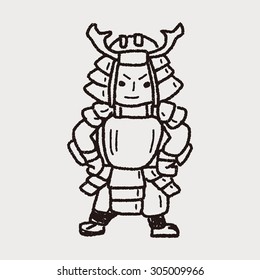 Samurai Doodle Stock Vector (Royalty Free) 305009966 | Shutterstock