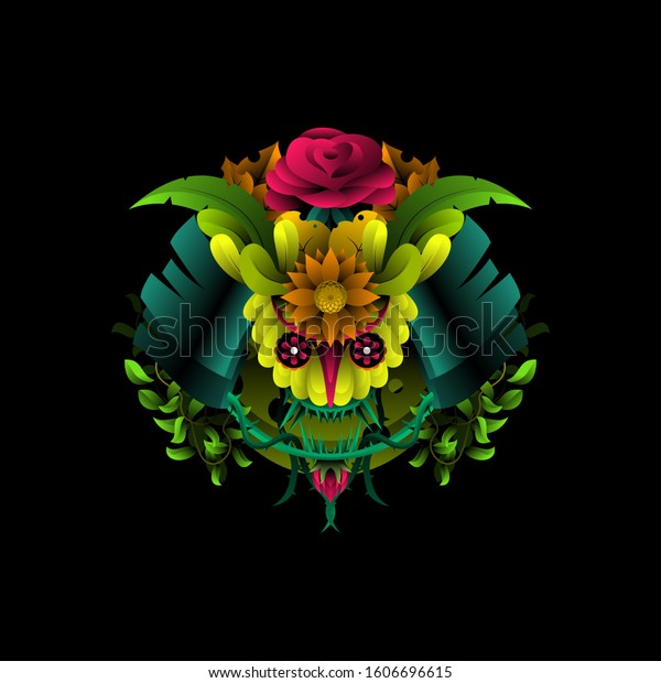 Samurai Leaves Foliage Stock Vector (Royalty Free) 1606696615 ...