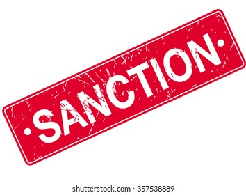 Sanction Rubber Sign Stock Vector (Royalty Free) 357538889 | Shutterstock