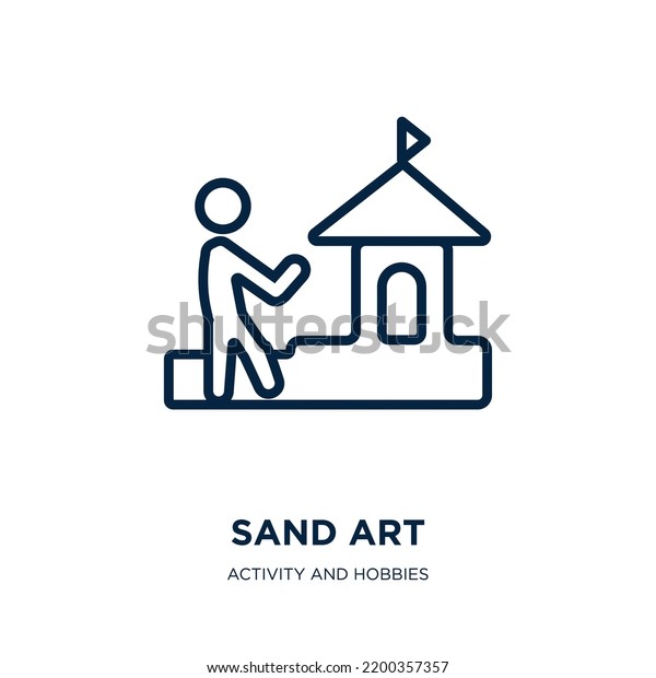 Sand Art Icon Activity Hobbies Collection Stock Vector (Royalty Free ...