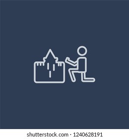 Sand Art Icon Trendy Flat Vector Stock Vector (Royalty Free) 1240628191 ...