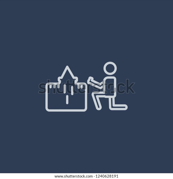 Sand Art Icon Trendy Flat Vector Stock Vector (Royalty Free) 1240628191 ...