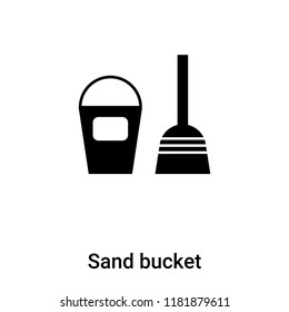Sand Bucket Icon Vector Isolated On Stock Vector (Royalty Free) 1181879611