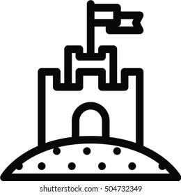 1,898 Sand castle outline Images, Stock Photos & Vectors | Shutterstock