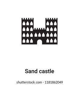 Sand Castle Icon Vector Isolated On Stock Vector (Royalty Free ...