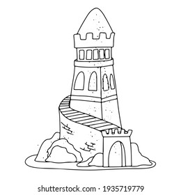 649 Sand castle line drawing Images, Stock Photos & Vectors | Shutterstock