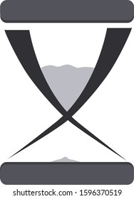 Sand Clock Represent Simple Waiting Stock Vector (Royalty Free ...