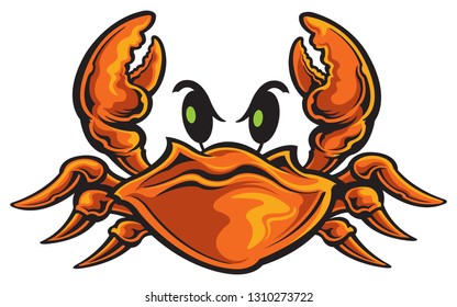 Sand Crab Cartoon Stock Vector (Royalty Free) 1310273722 | Shutterstock