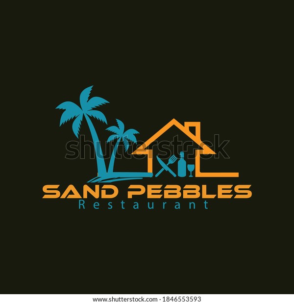 Sand Pebbles Logo Design Uniqe Template Stock Vector (Royalty Free ...