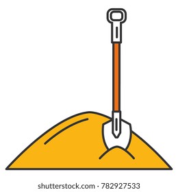 Sand Shovel Icon Stock Vector (Royalty Free) 782927533 | Shutterstock