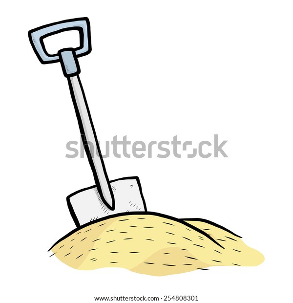 Sand Spade Cartoon Vector Illustration Hand Stock Vector (Royalty Free ...