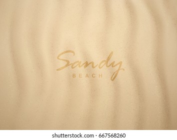 Sand Texture Sandy Tropical Beach Background Stock Vector (Royalty Free ...