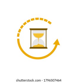 Sand Time Vector Design Illustration Stock Vector (Royalty Free ...
