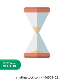 Sandclock Mouse Cursor Icon Over Green Stock Vector (Royalty Free ...