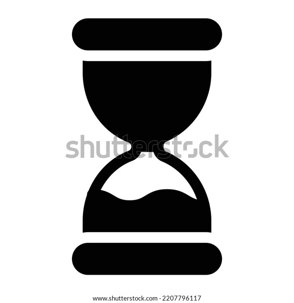 Sandglass Vector Illustration On Transparent Background Stock Vector ...