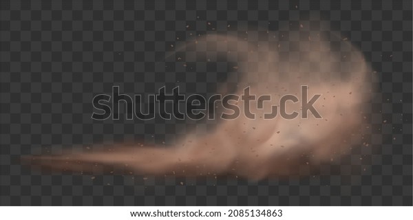 Sandstorm Desert Wind Cloud Dust Sand Stock Vector (Royalty Free ...