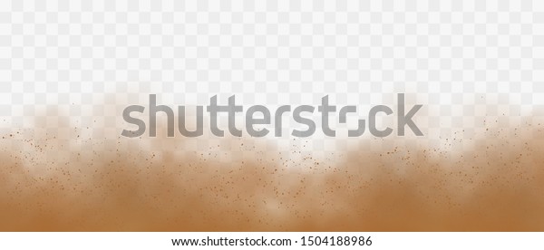 Sandstorm Particles On Transparent Background Stock Vector (Royalty ...