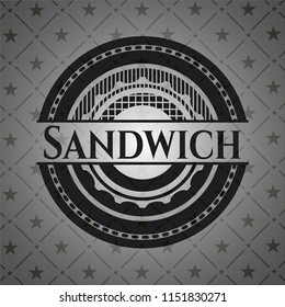Sandwich Black Emblem Stock Vector (Royalty Free) 1151830271