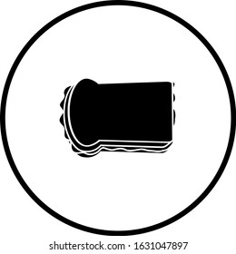 Sandwich Butty Vector Symbol Stock Vector (Royalty Free) 1631047897 ...