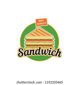 Sandwich Logo Vector Badge Design Stock Vector (Royalty Free ...