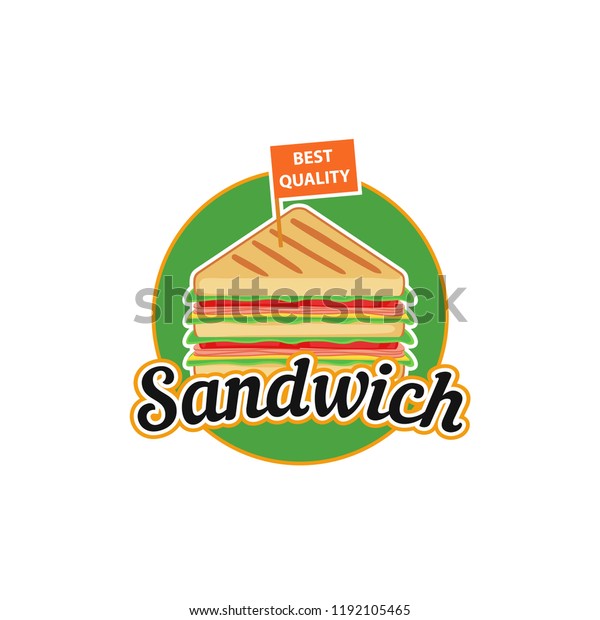 Sandwich Logo Vector Badge Design Stock Vector (Royalty Free ...