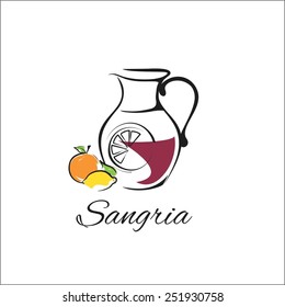 Sangria Stock Vector (Royalty Free) 251930758 | Shutterstock