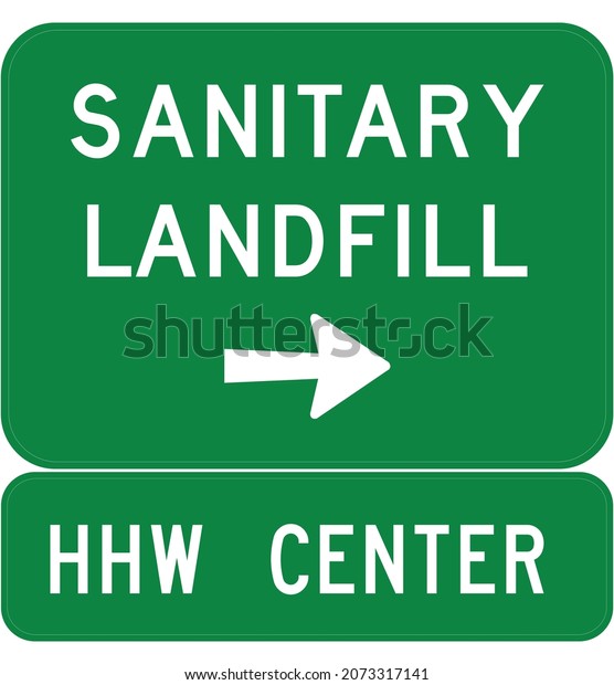 Sanitary Landfill Demolition Landfill Solid Waste Stock Vector (Royalty ...
