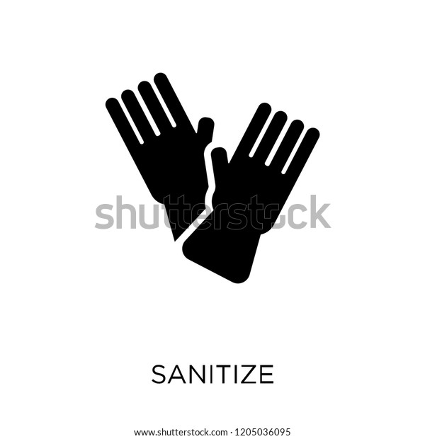 Sanitize Icon Sanitize Symbol Design Cleaning Stock Vector (Royalty ...