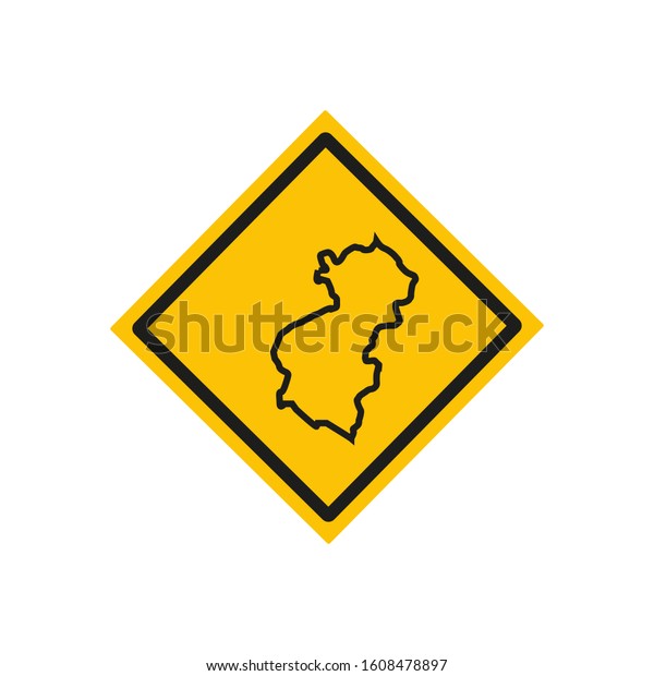 Santa Ana Region Map El Salvador Stock Vector (Royalty Free) 1608478897 ...