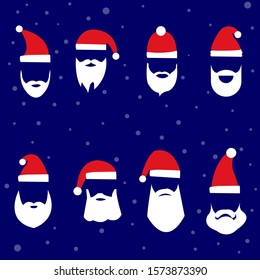 Santa Beard Style Vector Art Design Stock Vector (Royalty Free ...