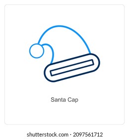 Santa Cap Cap Icon Concept Stock Vector (Royalty Free) 2097561712 ...