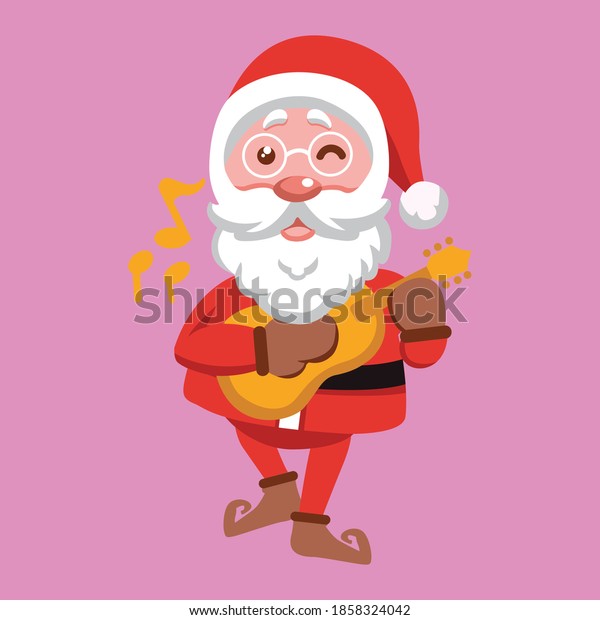 Santa Characters Winter Themed Design Needs Stock Vector (Royalty Free ...